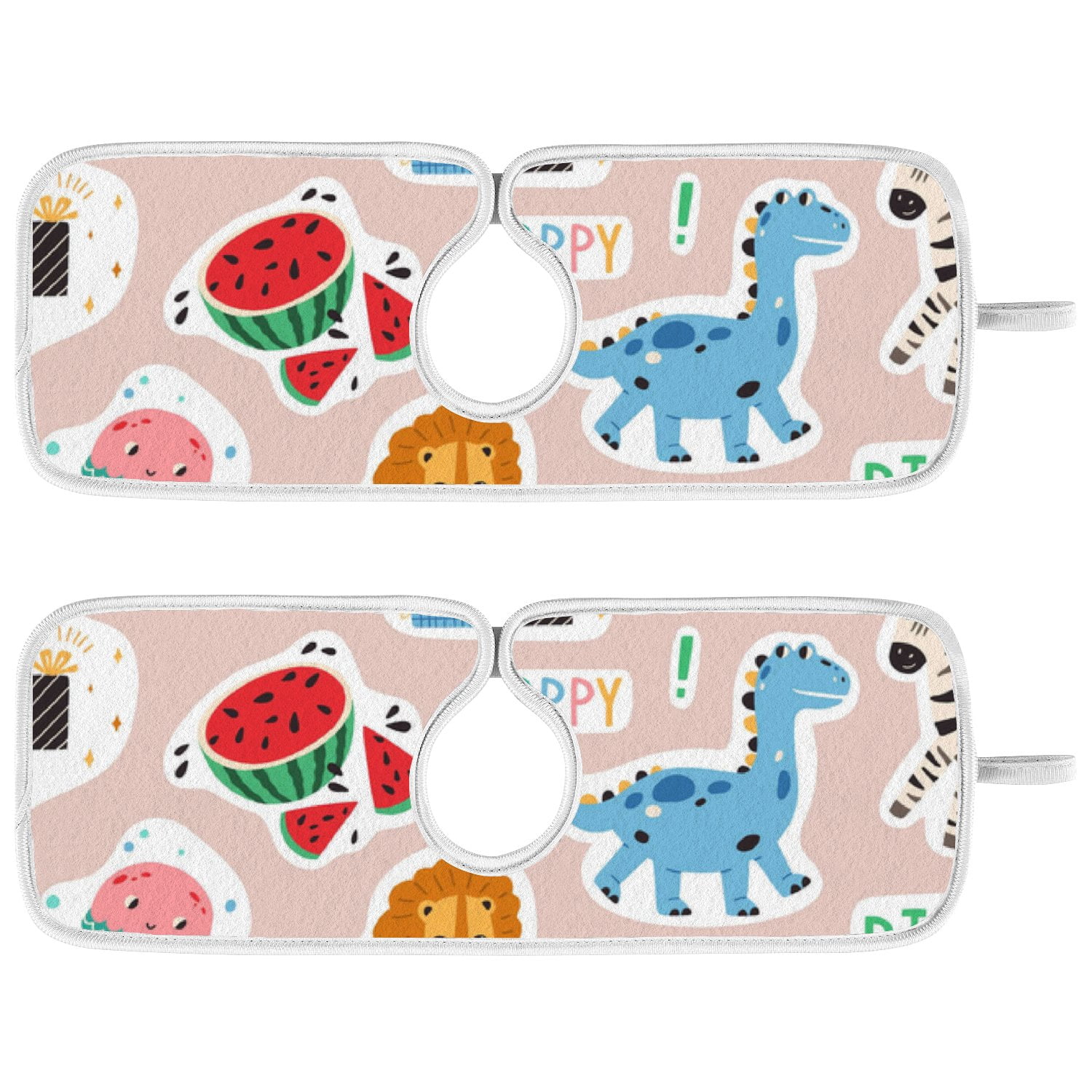 Anyway.go Faucet Drying Mat 2 Pack, Washable Faucet Absorbent Mat Sink ...