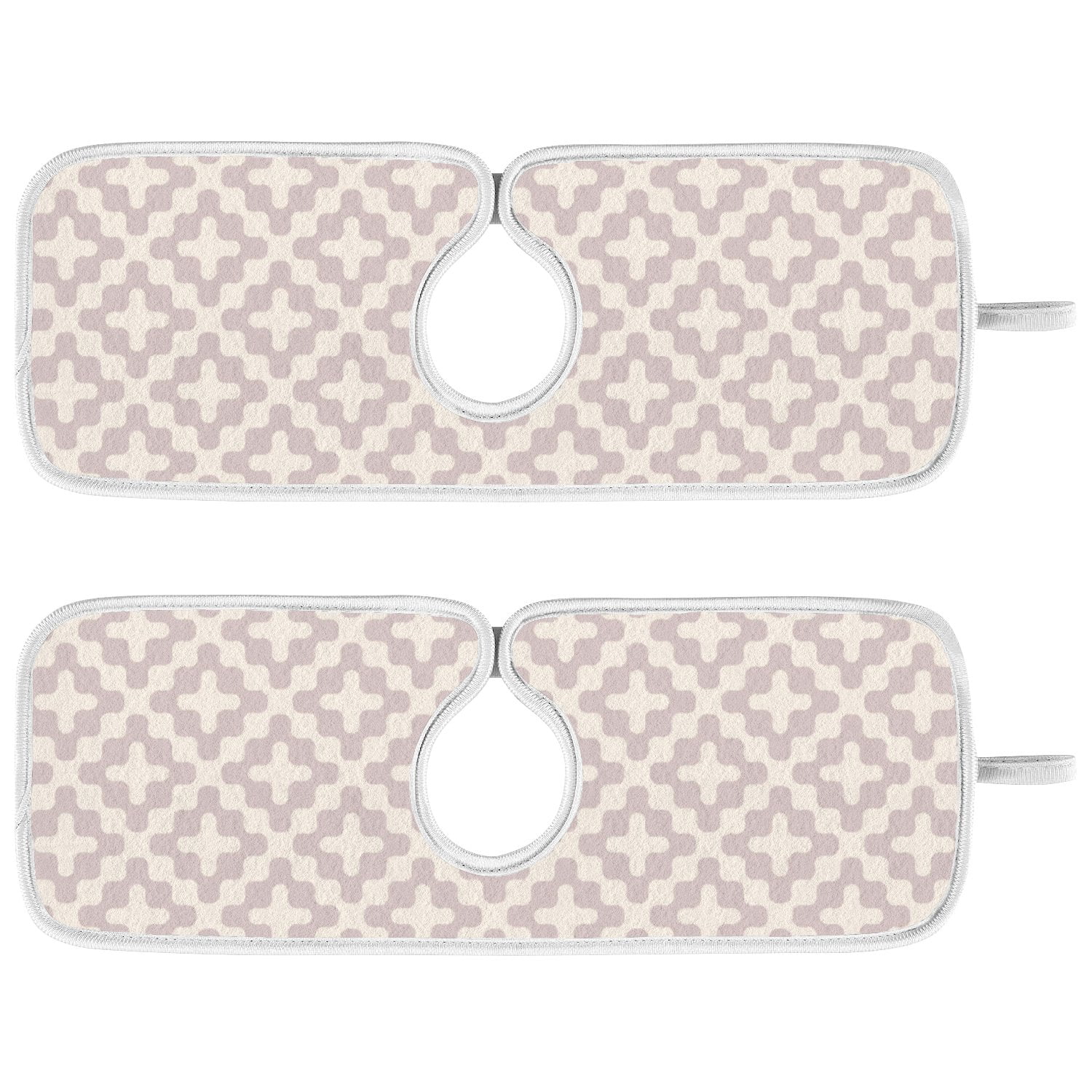 Anyway.go Faucet Drying Mat 2 Pack, Washable Faucet Absorbent Mat Sink ...