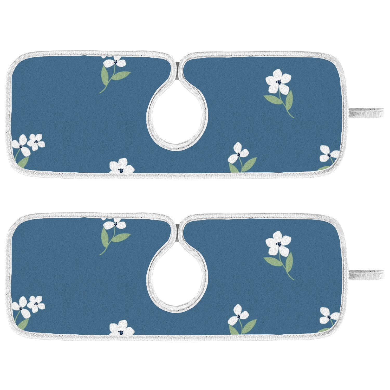 Anyway.go Faucet Drying Mat 2 Pack, Washable Faucet Absorbent Mat Sink ...