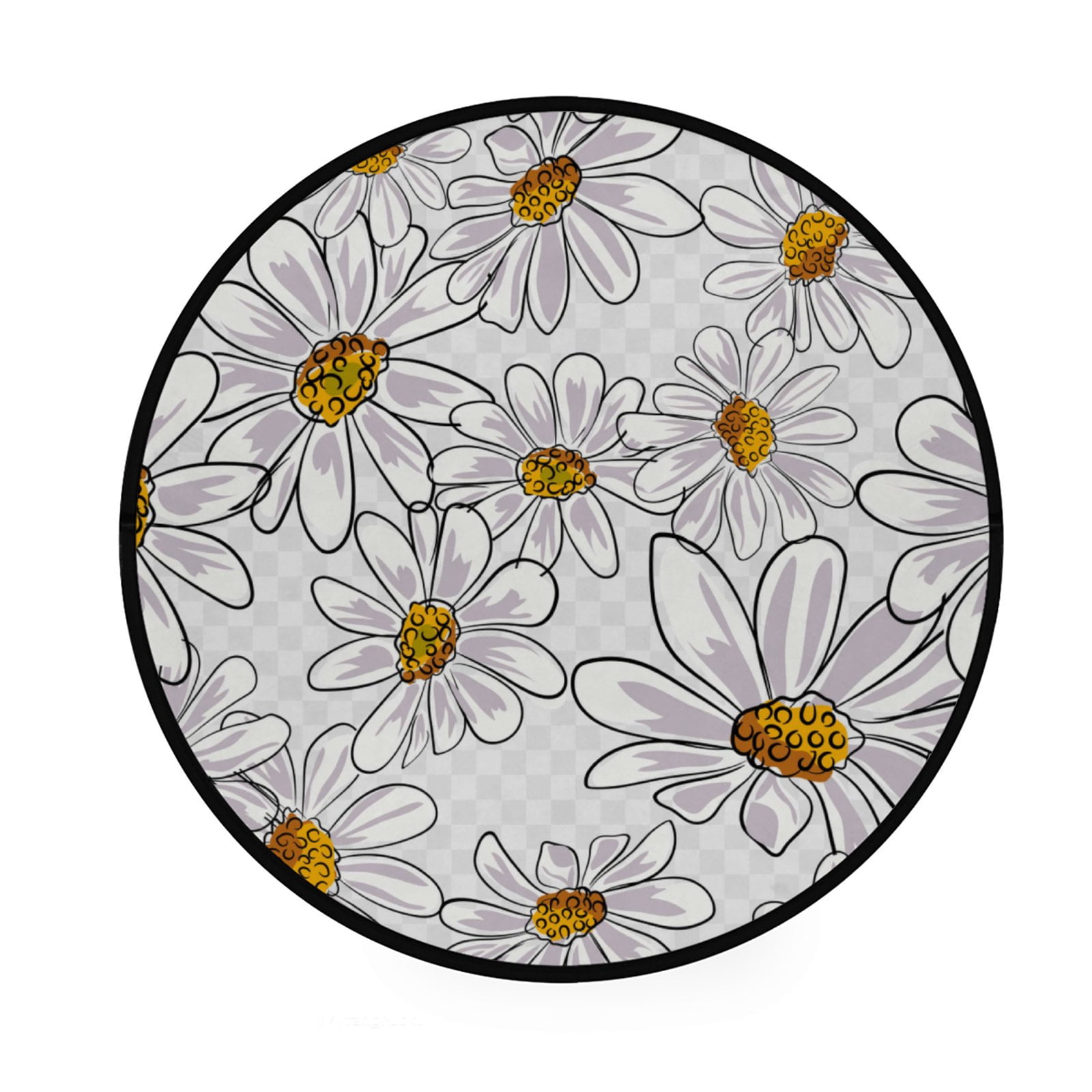 Anyway.go Floor Mat, Large Round Area Rug, Office Chair Decor Mat for ...