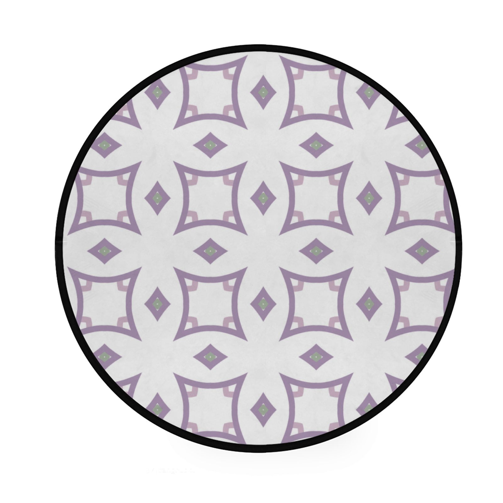 Anyway.go Round Area Rug Non-Slip Circle Floor Mat Carpet Indoor ...