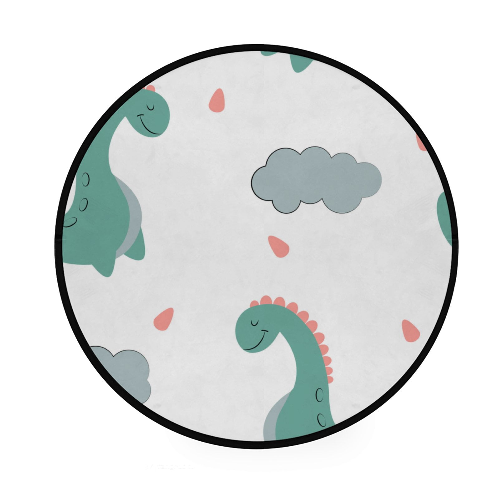 Anyway.go Round Area Rug Non-Slip Circle Floor Mat Carpet Indoor ...