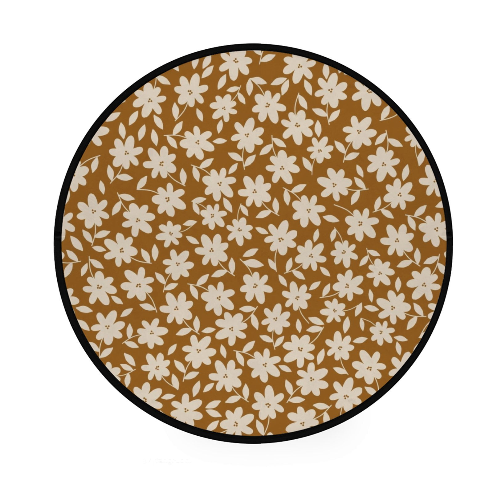 Anyway.go Round Area Rug Non-Slip Circle Floor Mat Carpet Indoor ...