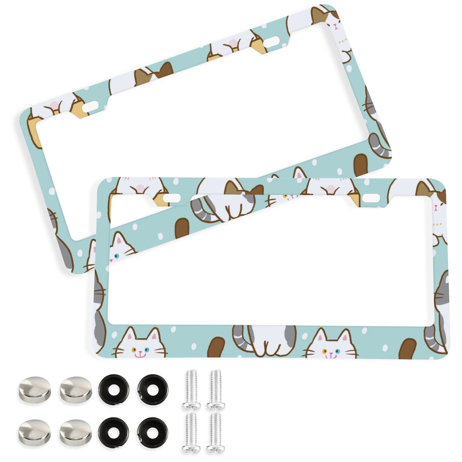 Anyway.go License Plate Frame, Decorative Aluminum Car Tag Frames, 2 ...
