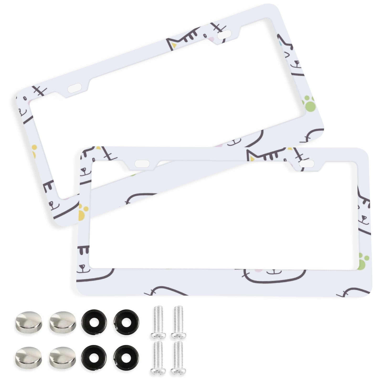 Anyway.go License Plate Frame, Decorative Aluminum Car Tag Frames, 2 ...