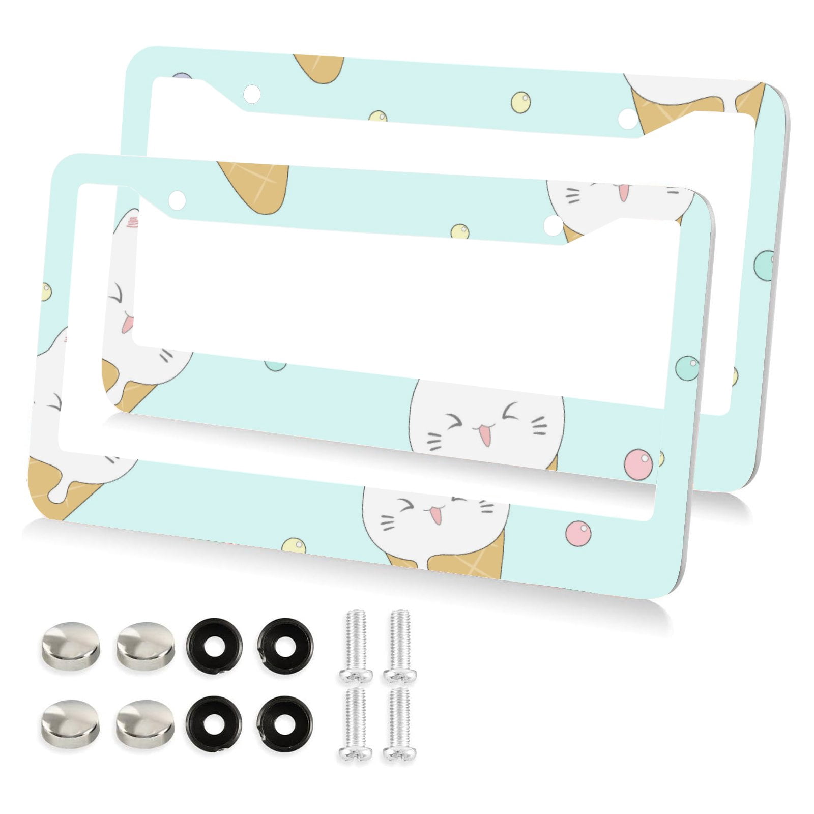 Anyway.go License Plate Frame, Decorative Aluminum Car Tag Frames, 2 ...