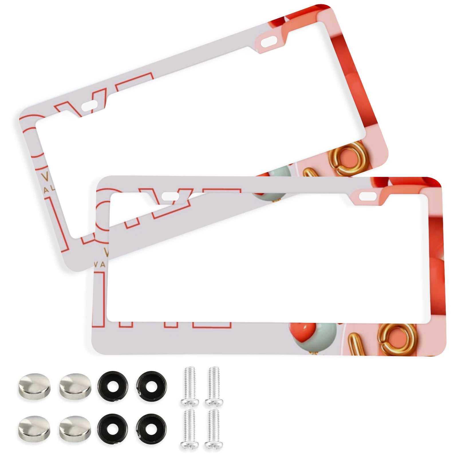 Anyway.go License Plate Frame, Decorative Aluminum Car Tag Frames, 2 ...