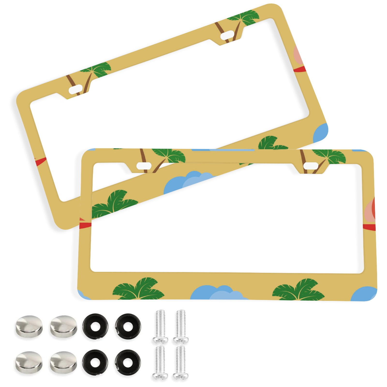 Anyway.go License Plate Frame, Decorative Aluminum Car Tag Frames, 2 ...