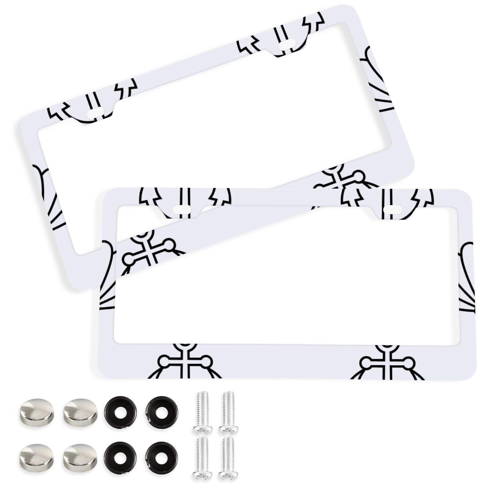 Anyway.go License Plate Frame, Decorative Aluminum Car Tag Frames, 2 ...