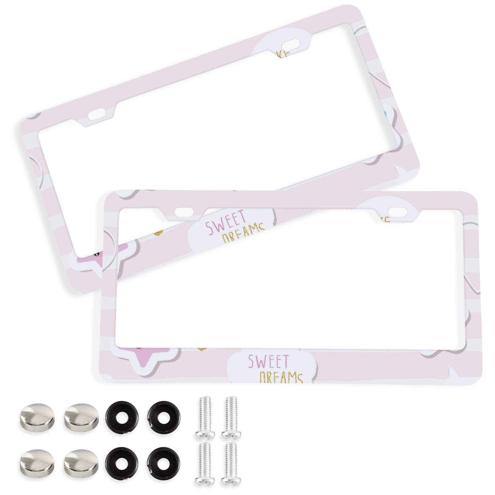 Anyway.go License Plate Frame, Decorative Aluminum Car Tag Frames, 2 ...