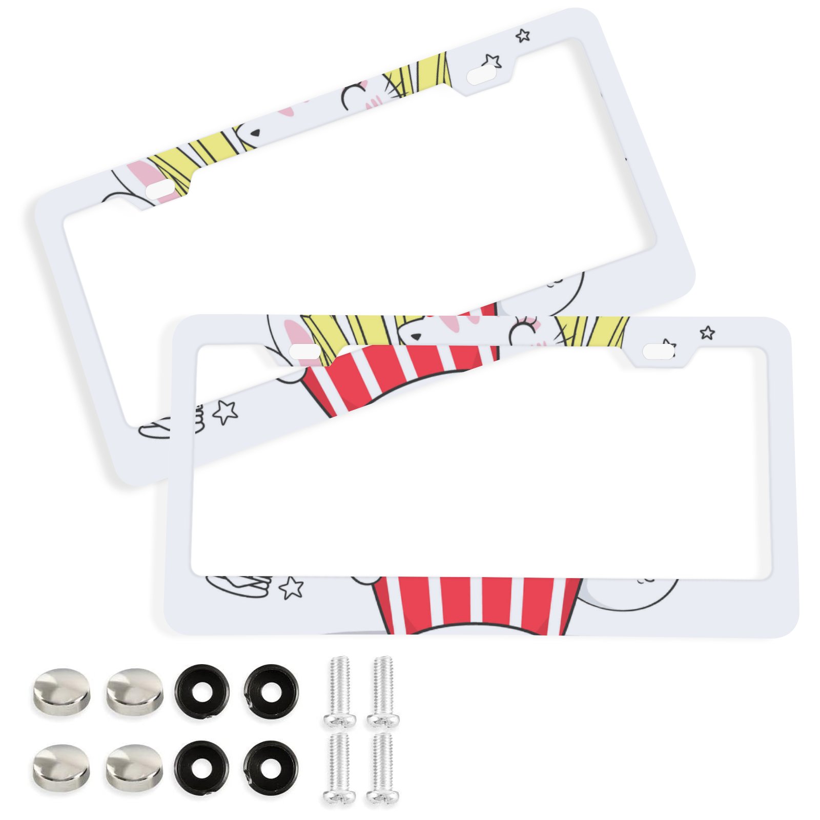 Anyway.go License Plate Frame, Decorative Aluminum Car Tag Frames, 2 ...
