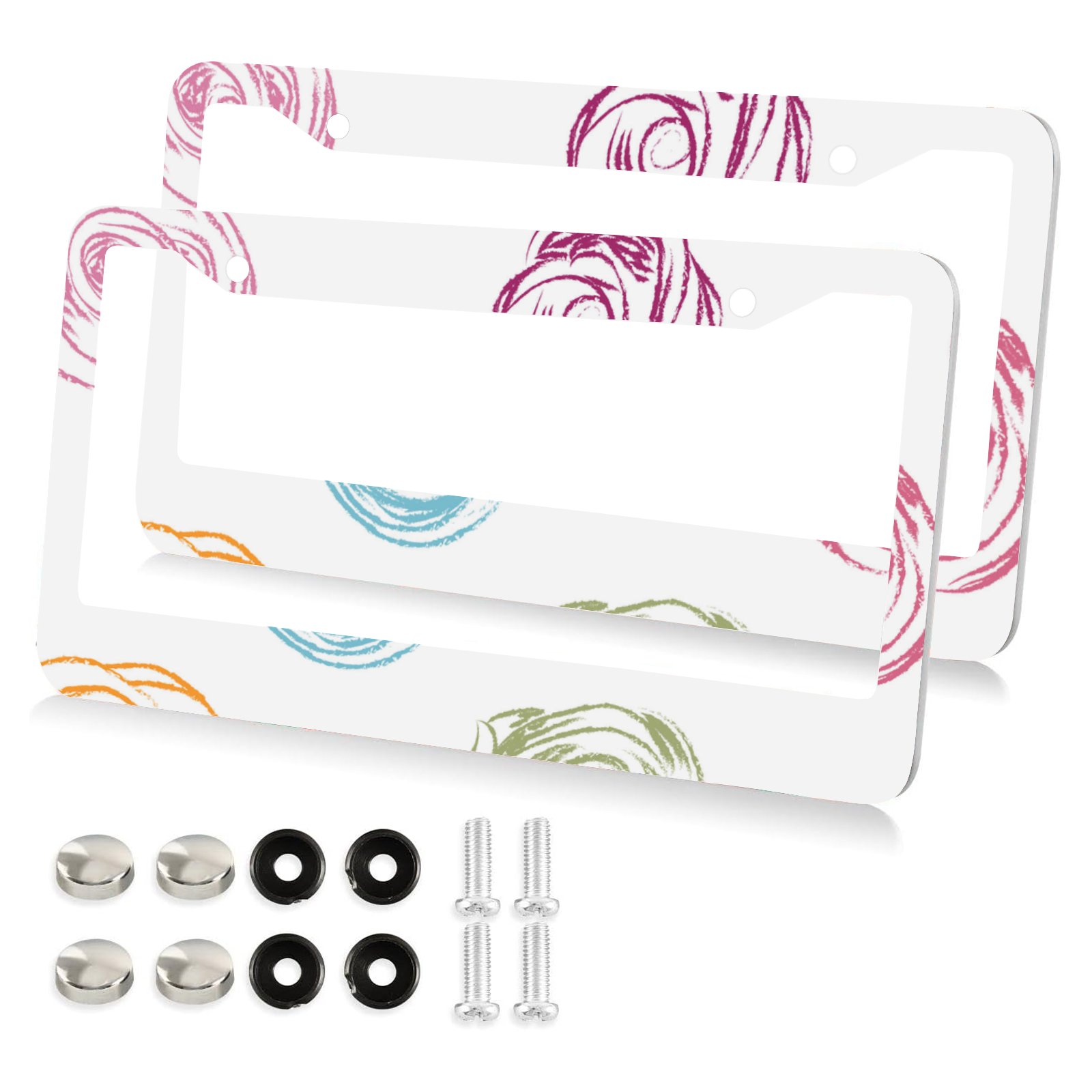 Anyway.go License Plate Frame, Decorative Aluminum Car Tag Frames, 2 ...