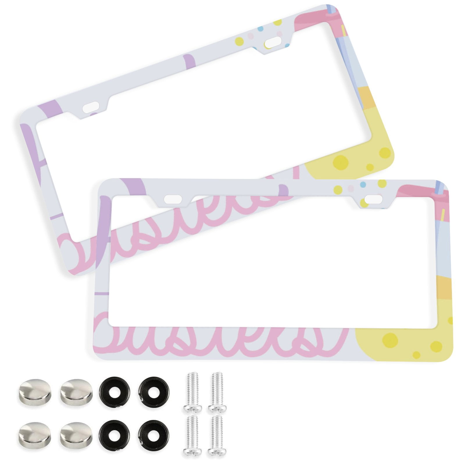 Anyway.go License Plate Frame, Decorative Aluminum Car Tag Frames, 2 ...
