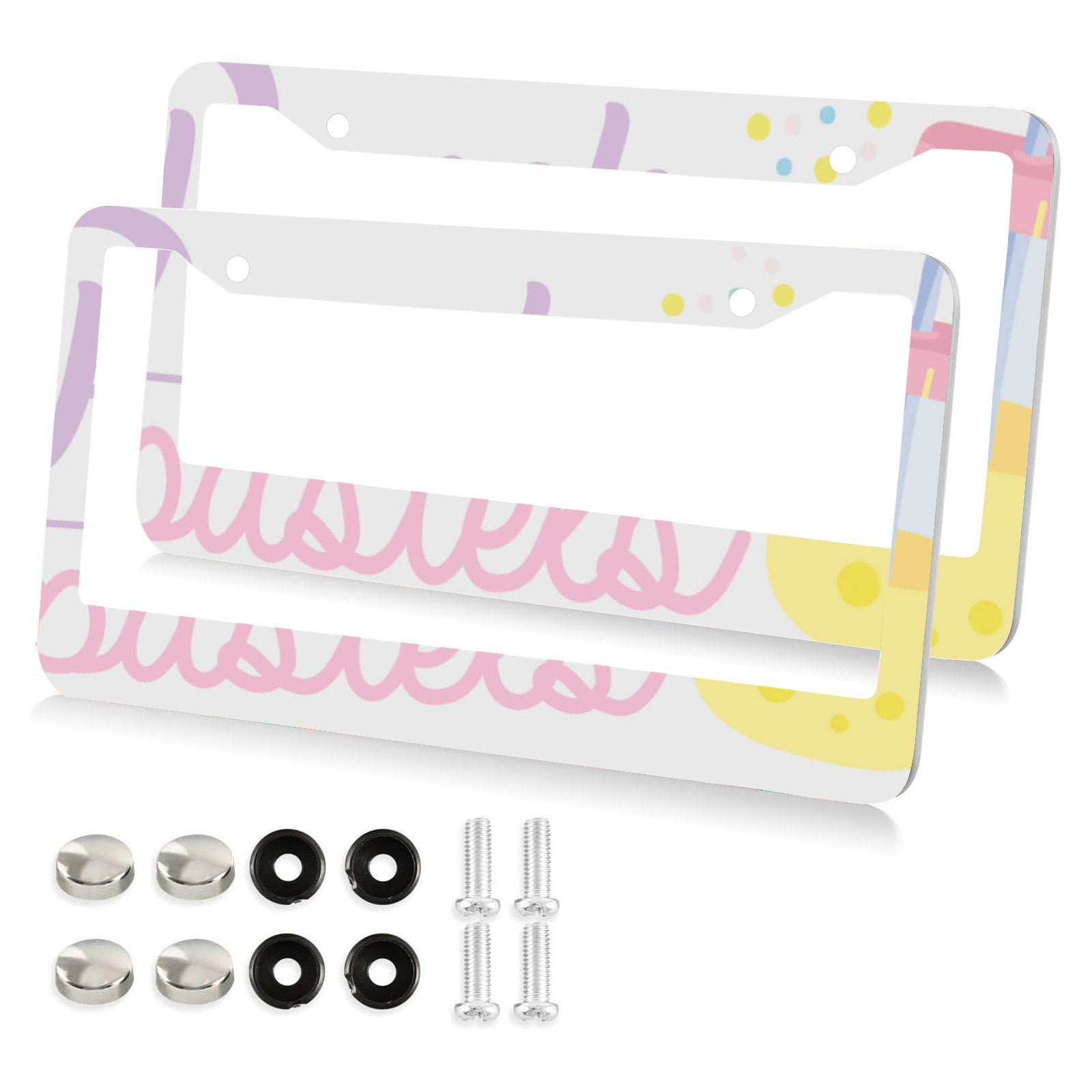 Anyway.go License Plate Frame, Decorative Aluminum Car Tag Frames, 2 ...