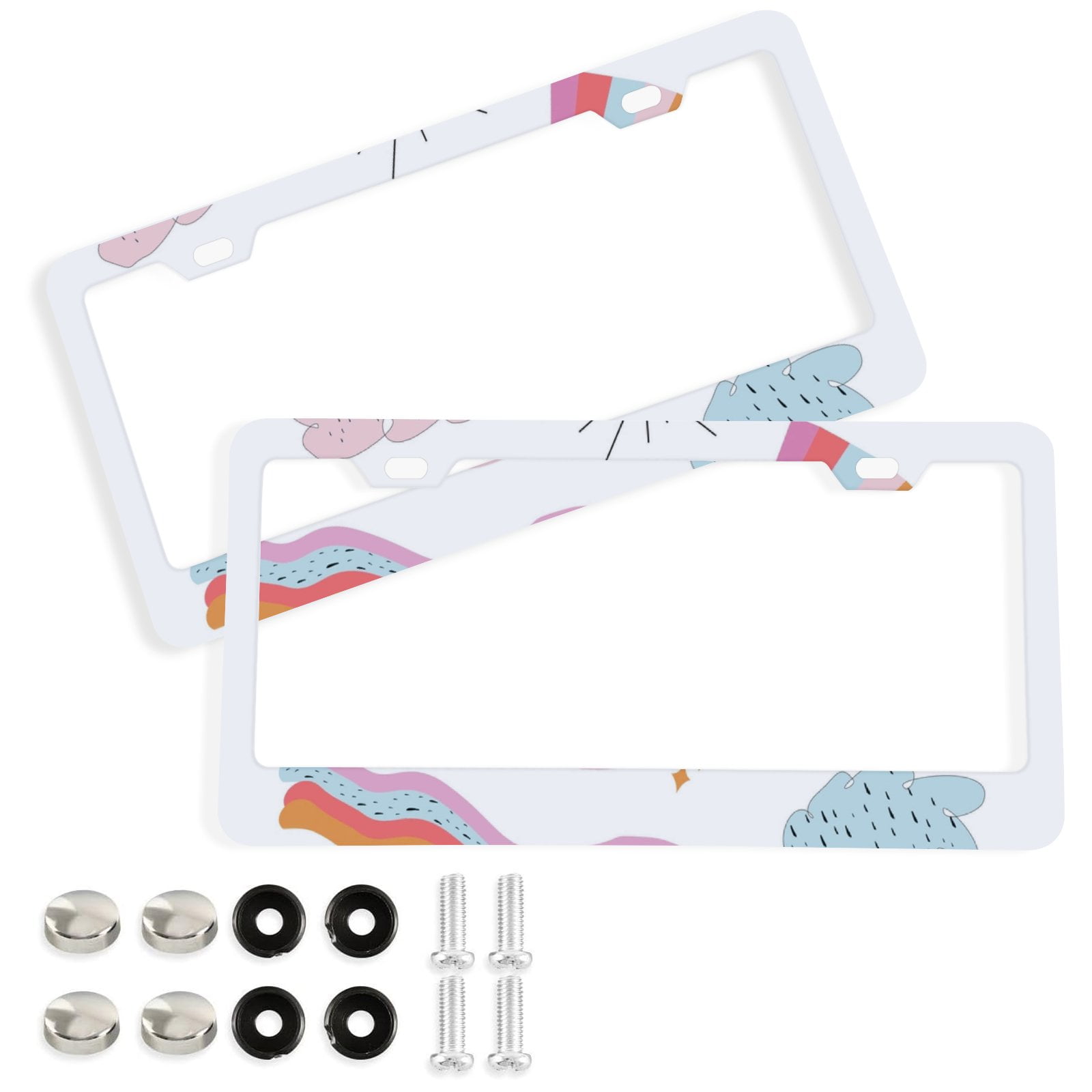 Anyway.go License Plate Frame, Decorative Aluminum Car Tag Frames, 2 ...