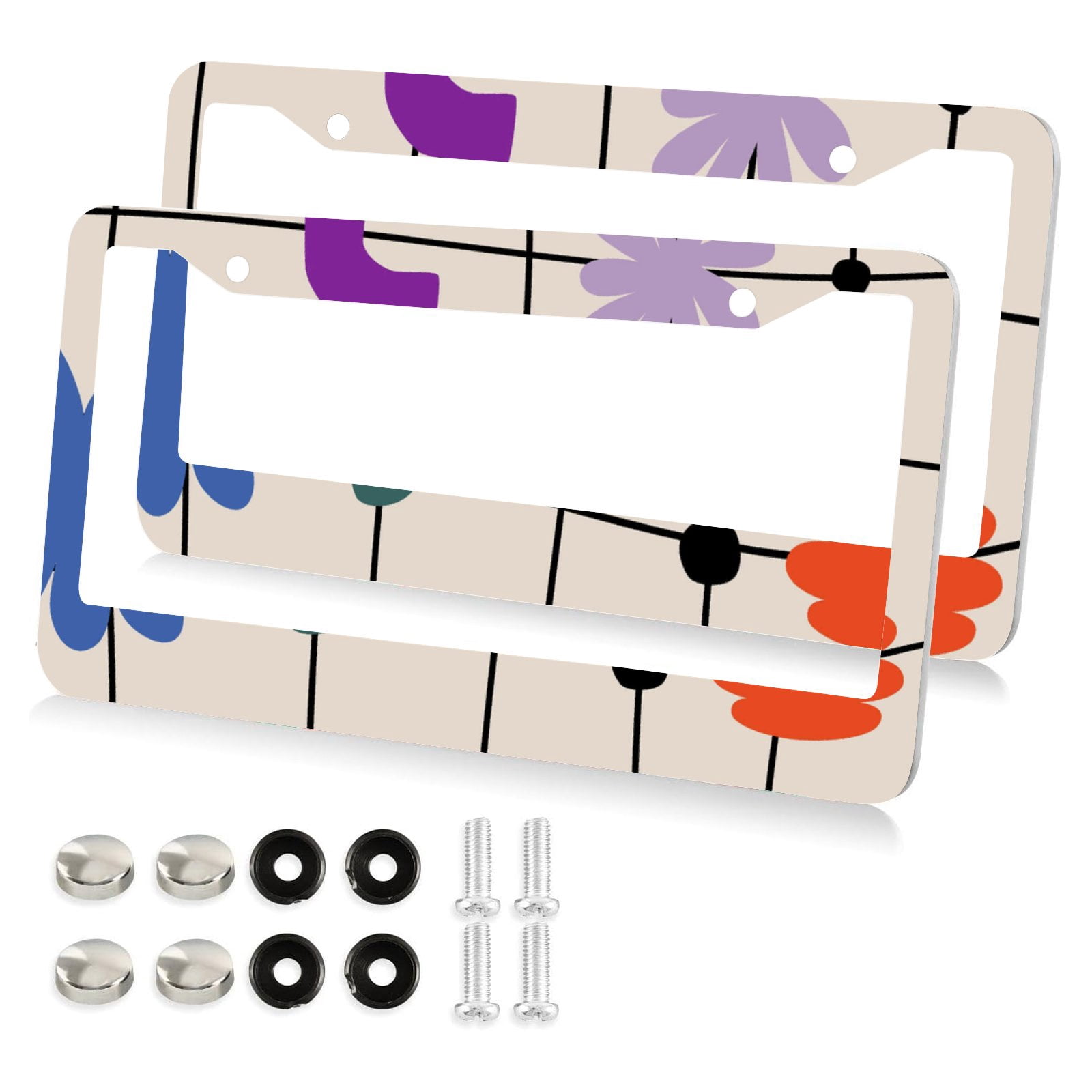 Anyway.go License Plate Frame, Decorative Aluminum Car Tag Frames, 2 ...