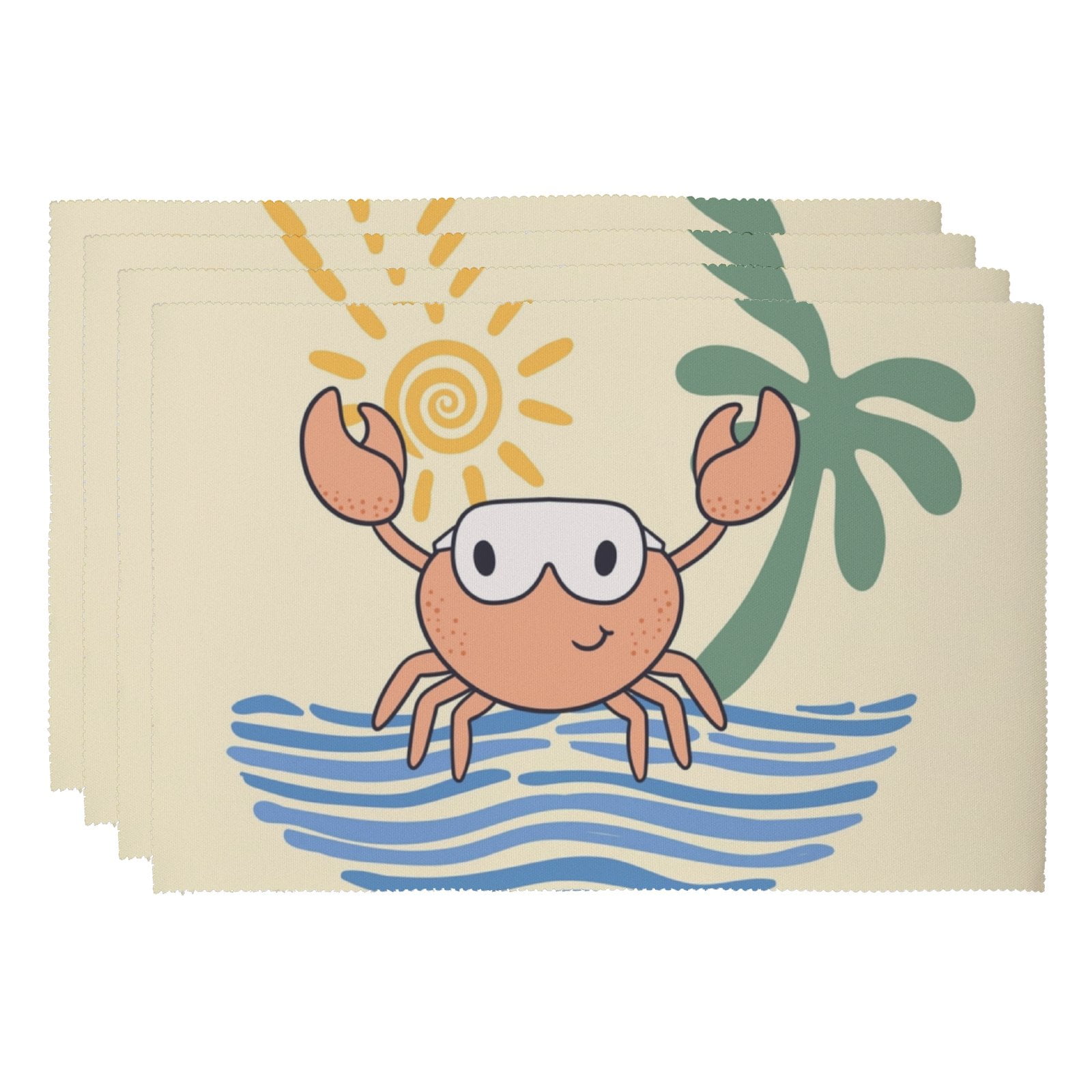 Anyway.go Placemats for Dining Table Set of 4, Absorbing Moisture Anti ...