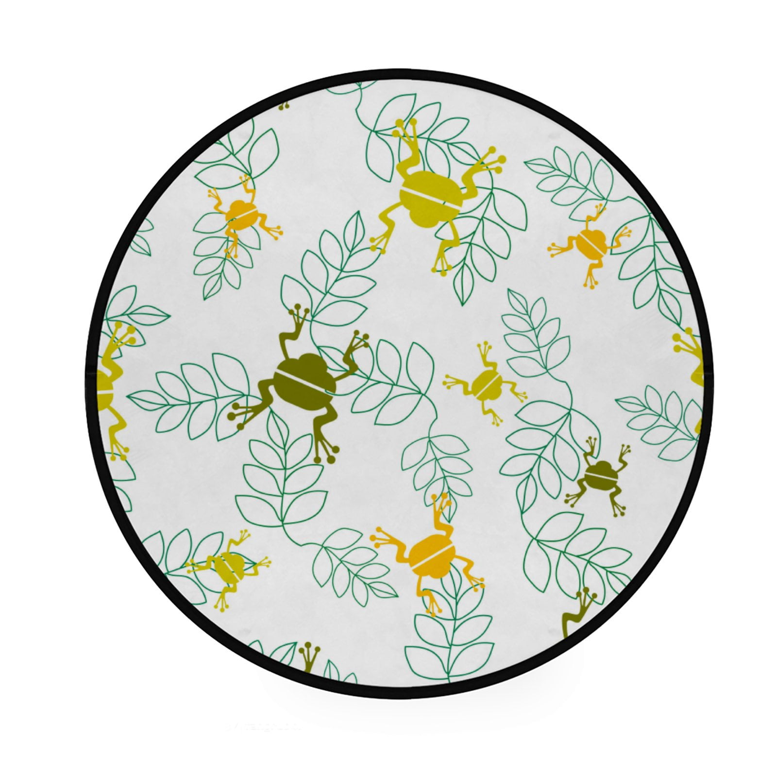 Anyway.go Round Area Rug Non-Slip Circle Floor Mat Carpet Indoor ...