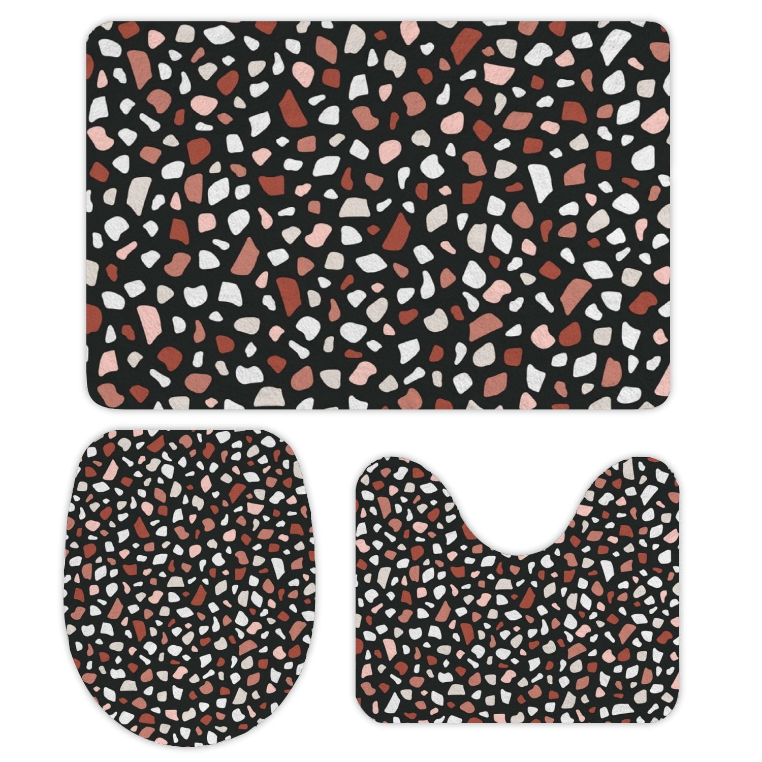 Anyway.go Top Carpenter Non-Slip 3 Piece Bathroom Rug Set Soft Contour ...