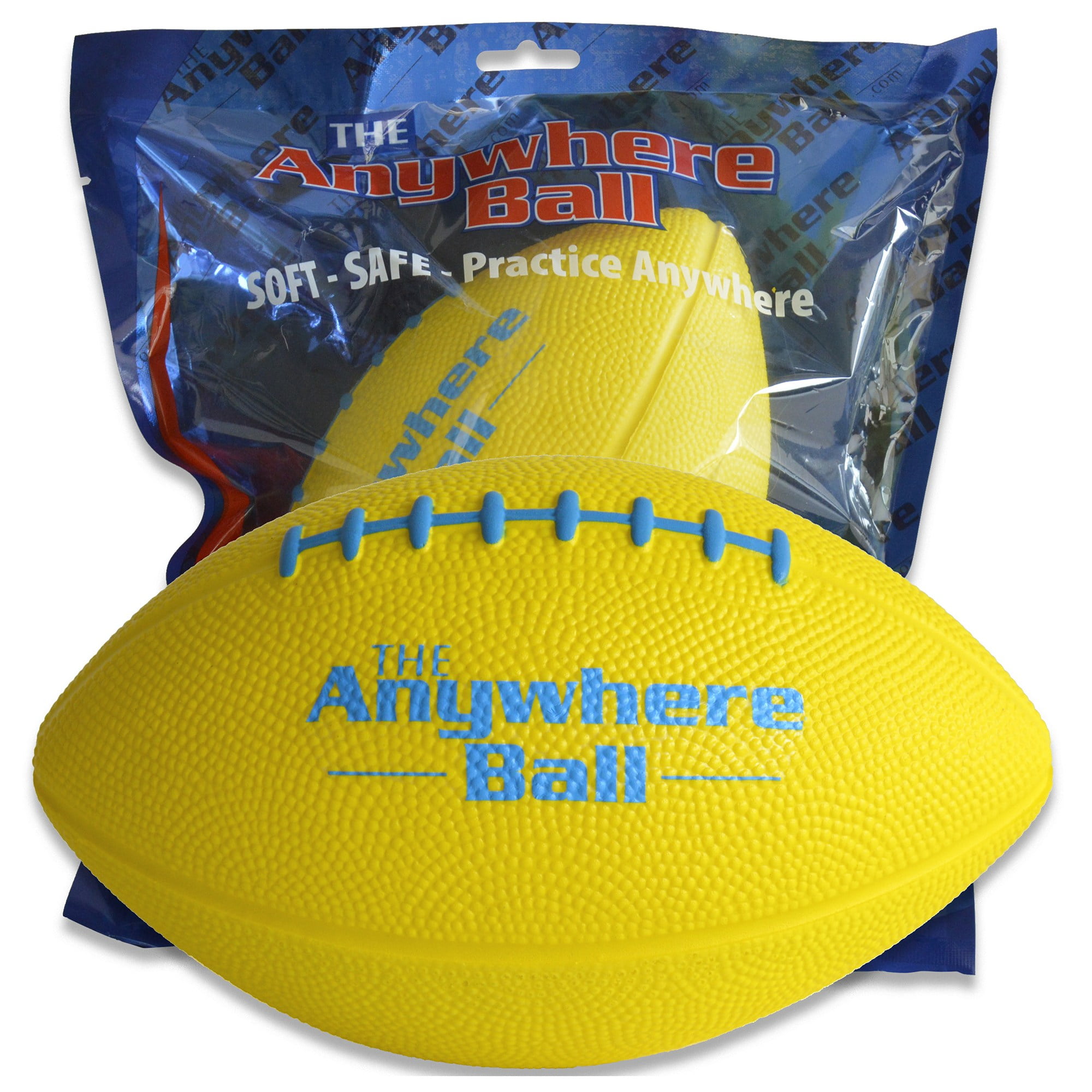 Anywhere Ball Brand Youth Size Foam Football - Super Soft, Easy Grip ...
