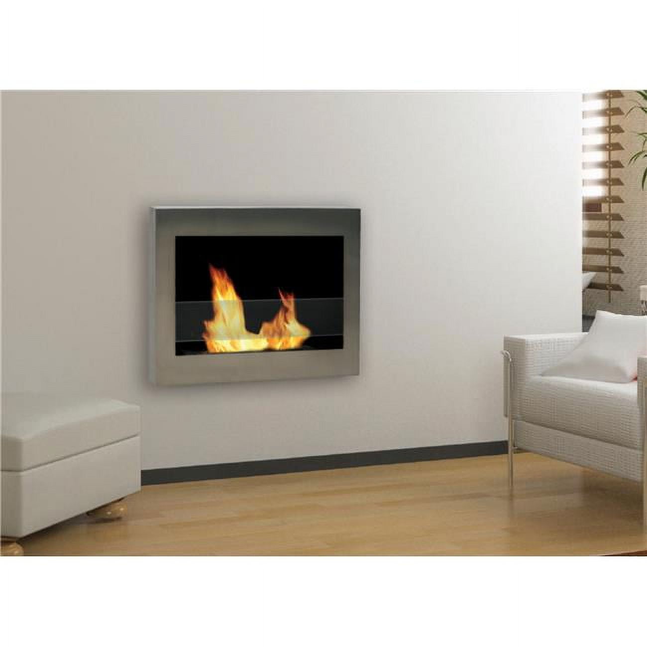 Anywhere Fireplace 90299 SoHo Wall Mountable Stainless Steel Indoor ...