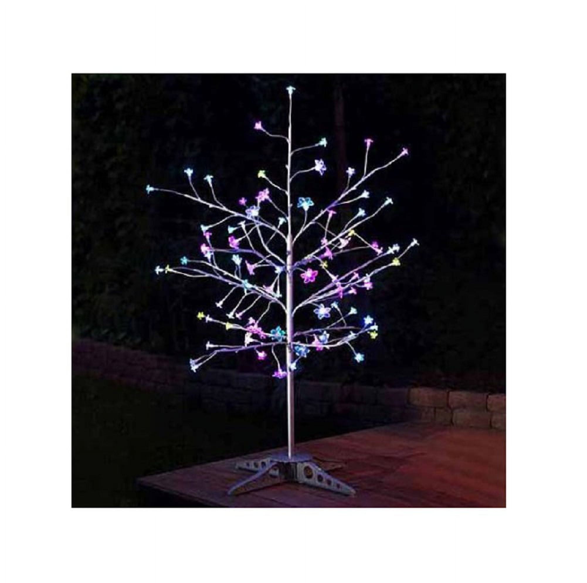 Anywhere Lighting Silver Cherry Blossom LED Tree with Color Changing ...