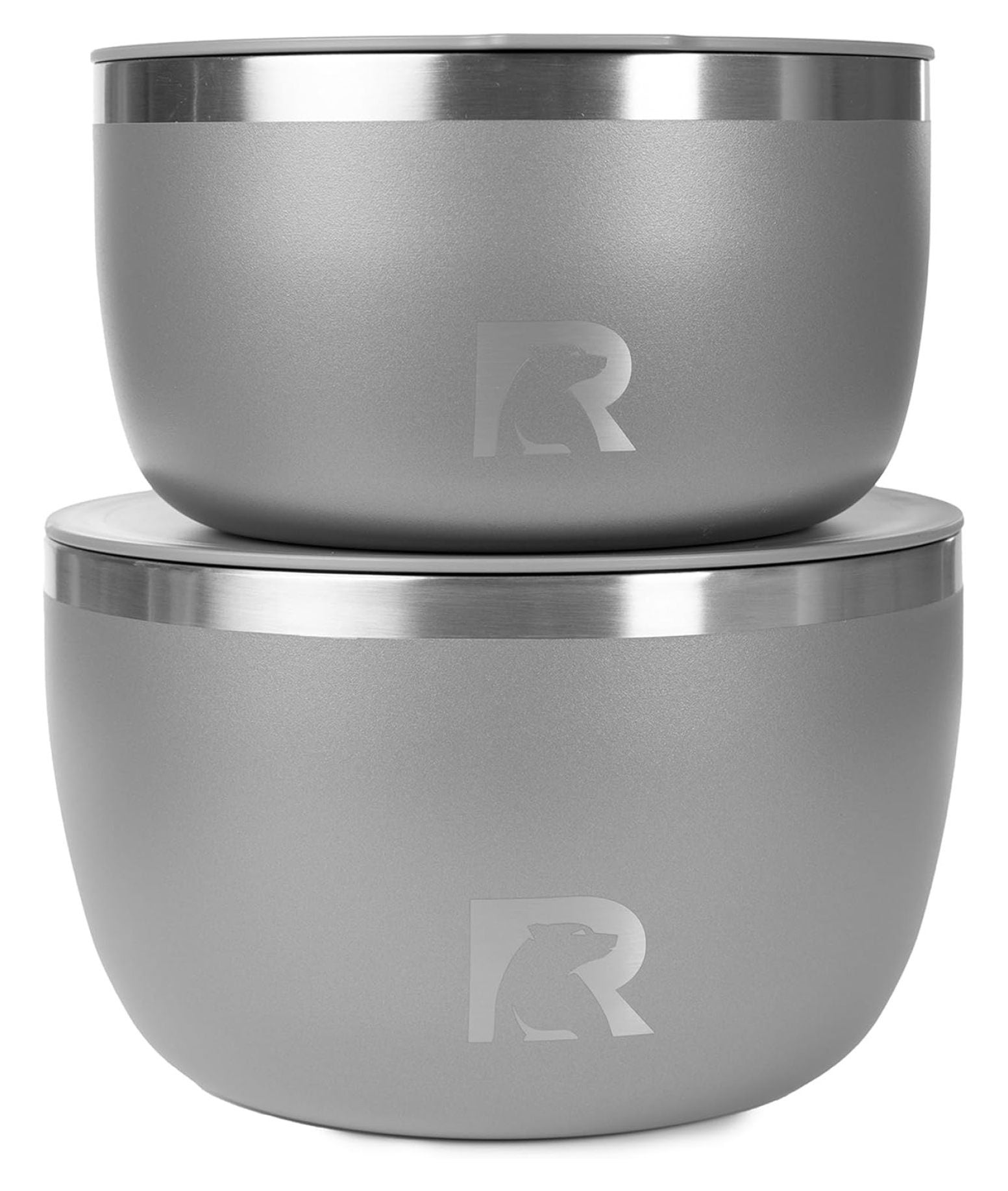 Anywhere Stainless Steel Bowl Set Of Two, Camping Bowls With Lids ...