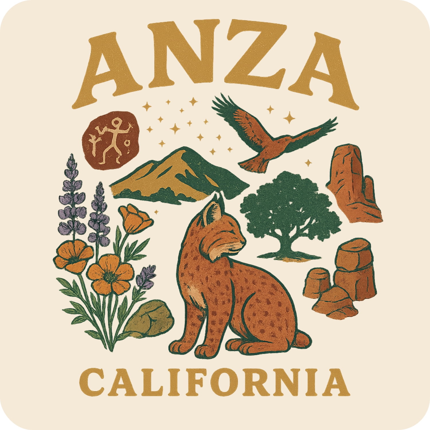 Anza California Keepsakes Souvenir Vinyl Sticker – Destination Travel ...