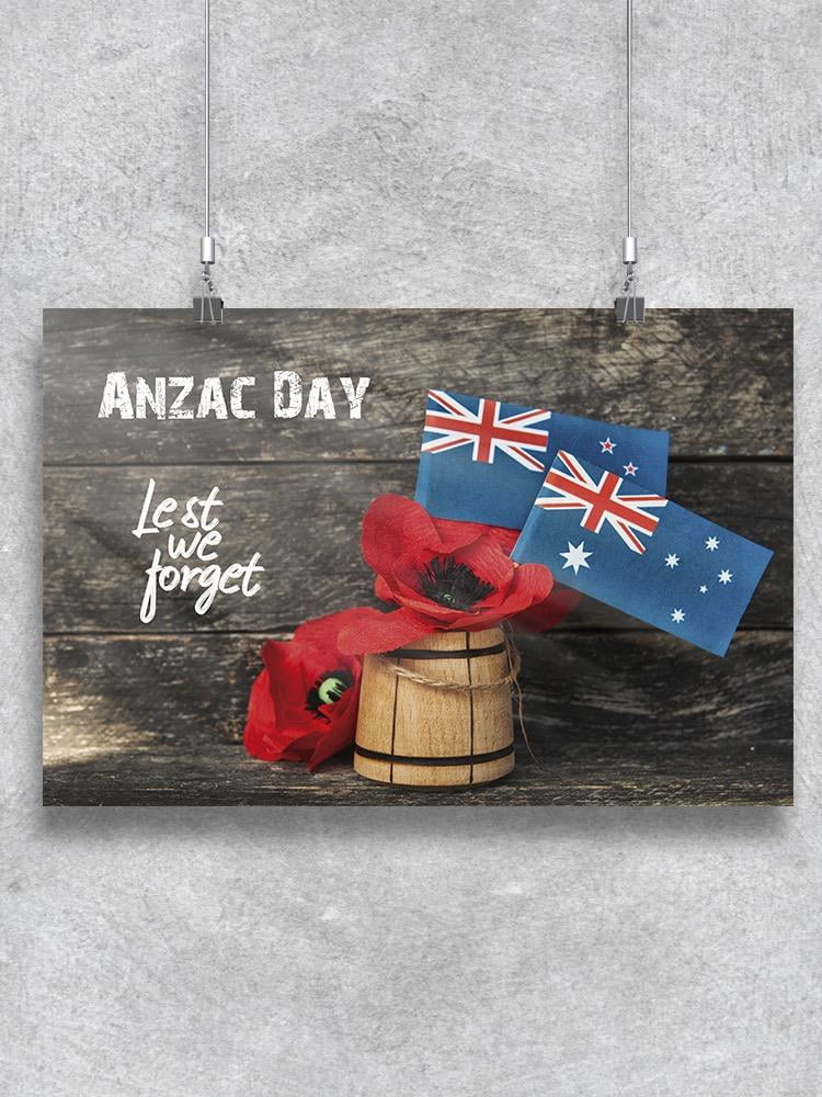 Anzac Day Papercraft Flowers Poster - Image by Shutterstock, - Walmart.com