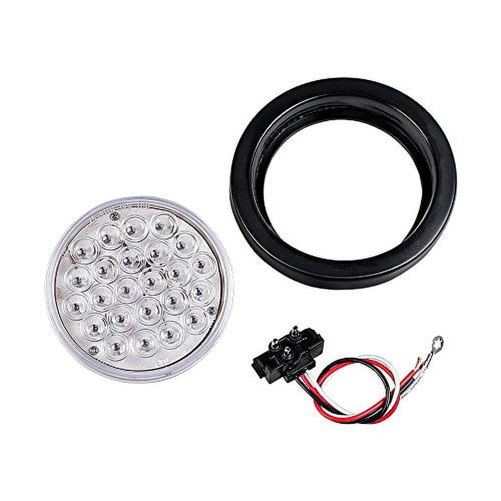 Anzio 24-LED Round Truck Trailer UTE UTV Running Stop Tail Brake Light ...