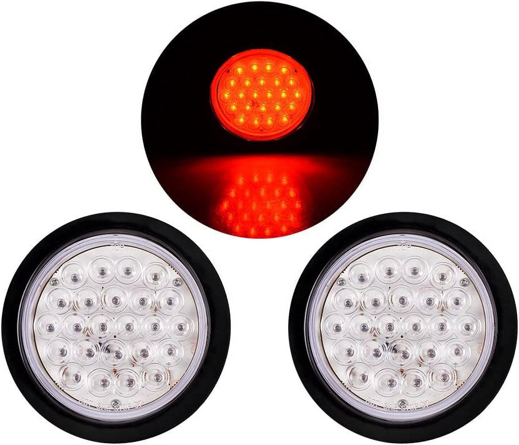 Anzio 24-LED Round Truck Trailer UTE UTV Stop Tail Brake Reverse Light ...