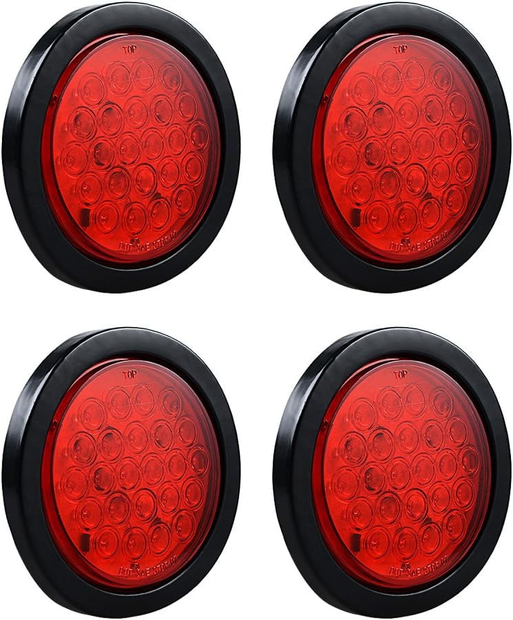 Anzio 24-LED Round Truck Trailer UTE UTV Stop Tail Brake Reverse Light ...