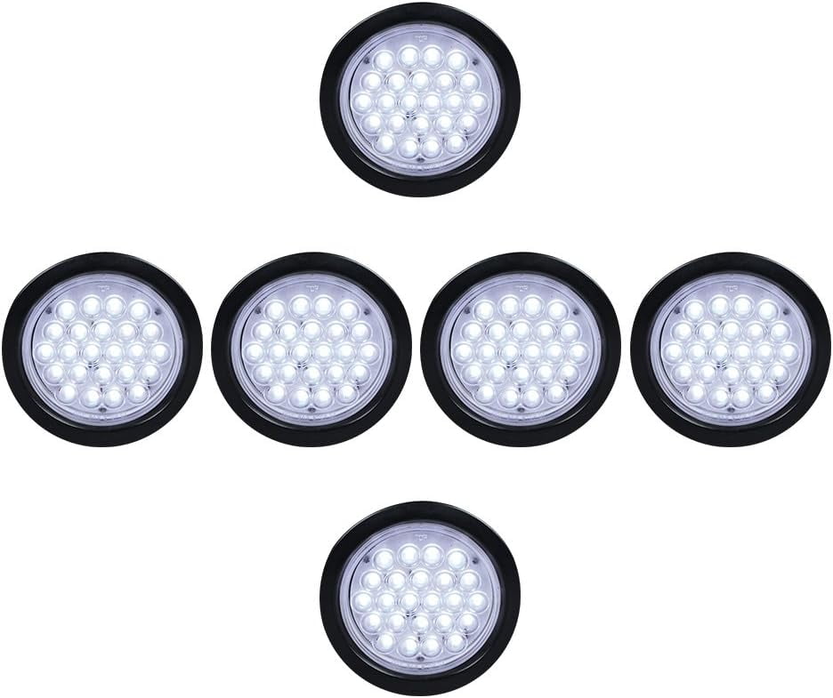 Anzio 24-LED Round Truck Trailer UTE UTV Stop Tail Brake Reverse Light ...