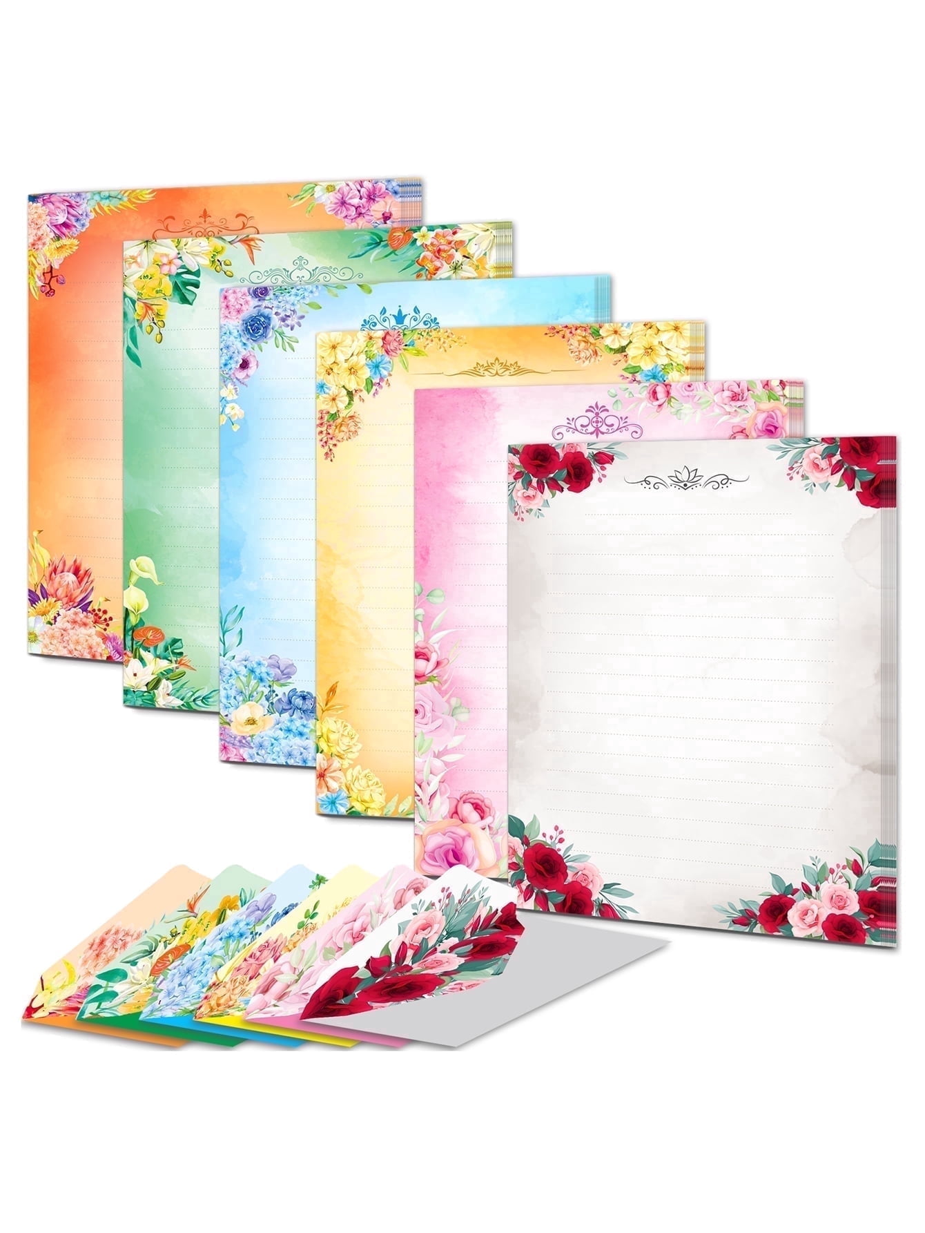 Anzon Mories 72 Pcs Stationery Set 5.5x7.5in (48 Sheets Writing Letter ...
