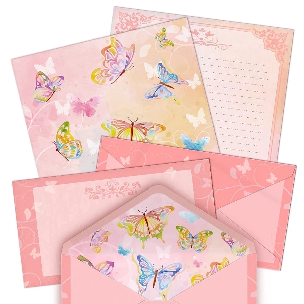 ANZON MORIES 72 Pcs Stationery Set 8.5x11in (48 Sheets Writing Letter ...