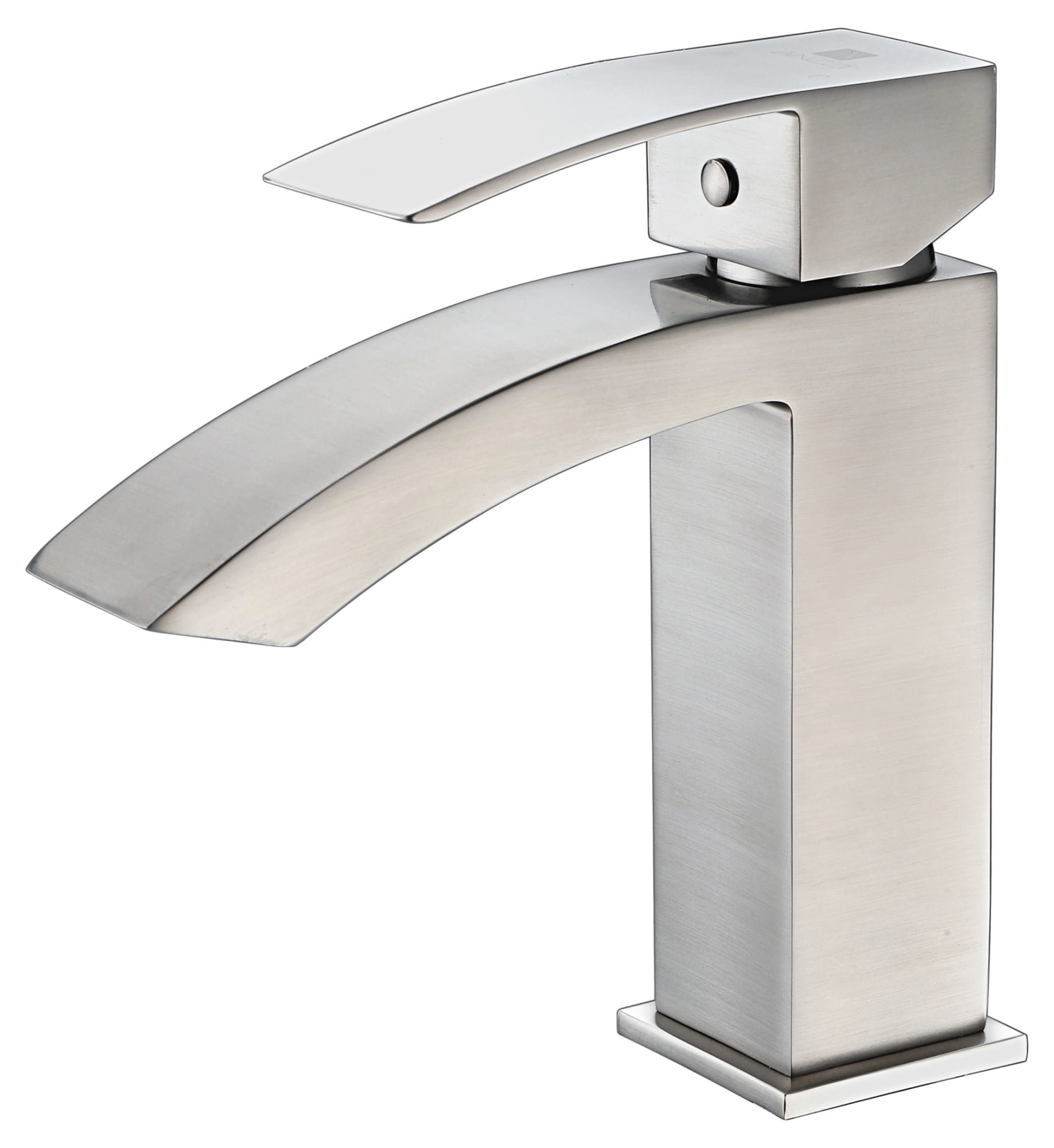 Anzzi L-AZ074 Revere Single Handle Bathroom Sink Faucet in Brushed ...
