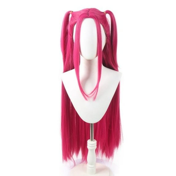 AoDai Anime Cosplay Wig High Temperature Fiber Full Head Wig Rose Pink ...
