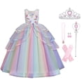 AoDai Girls Princess Dress Fancy Party Costume Dress up Wedding ...