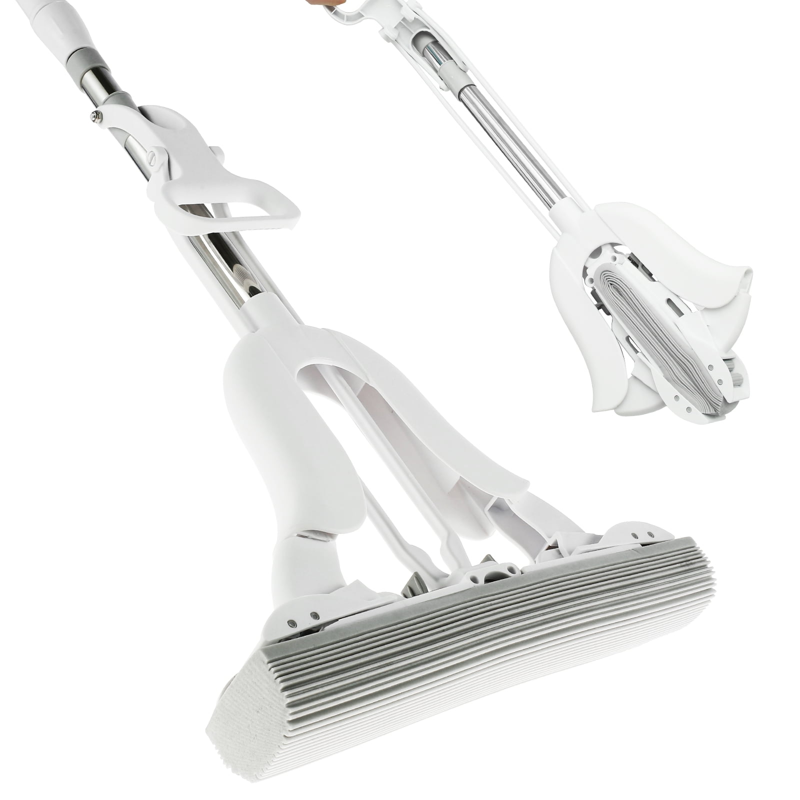 Ghojet PVA Sponge Mop - Super Absorbent 12.9" Roller Foam Mop Floor ...