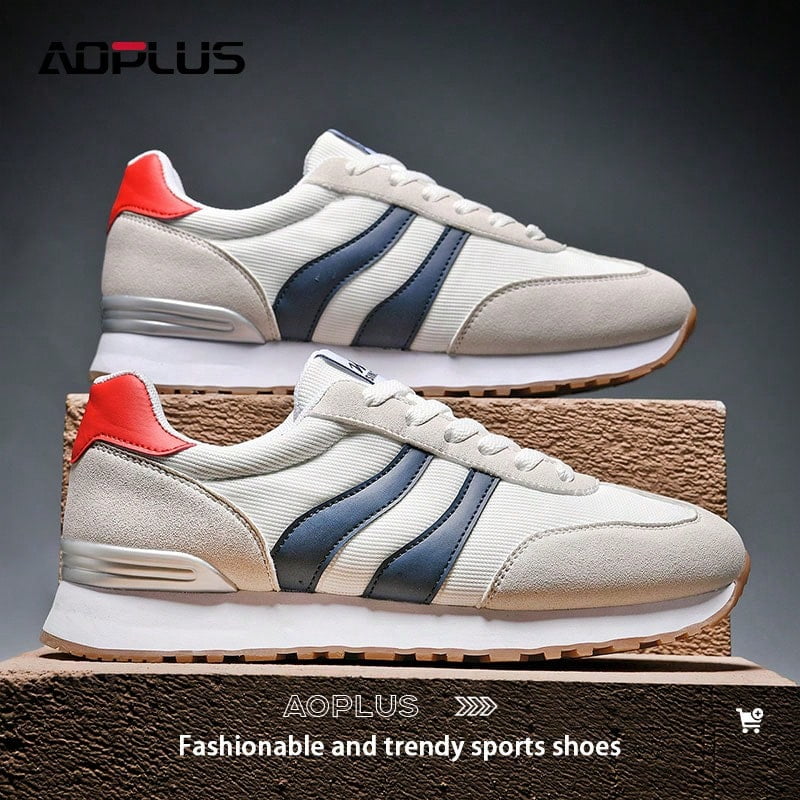 AoPlus Retro Running Sneakers Mesh Breathable Lightweight Unisex ...