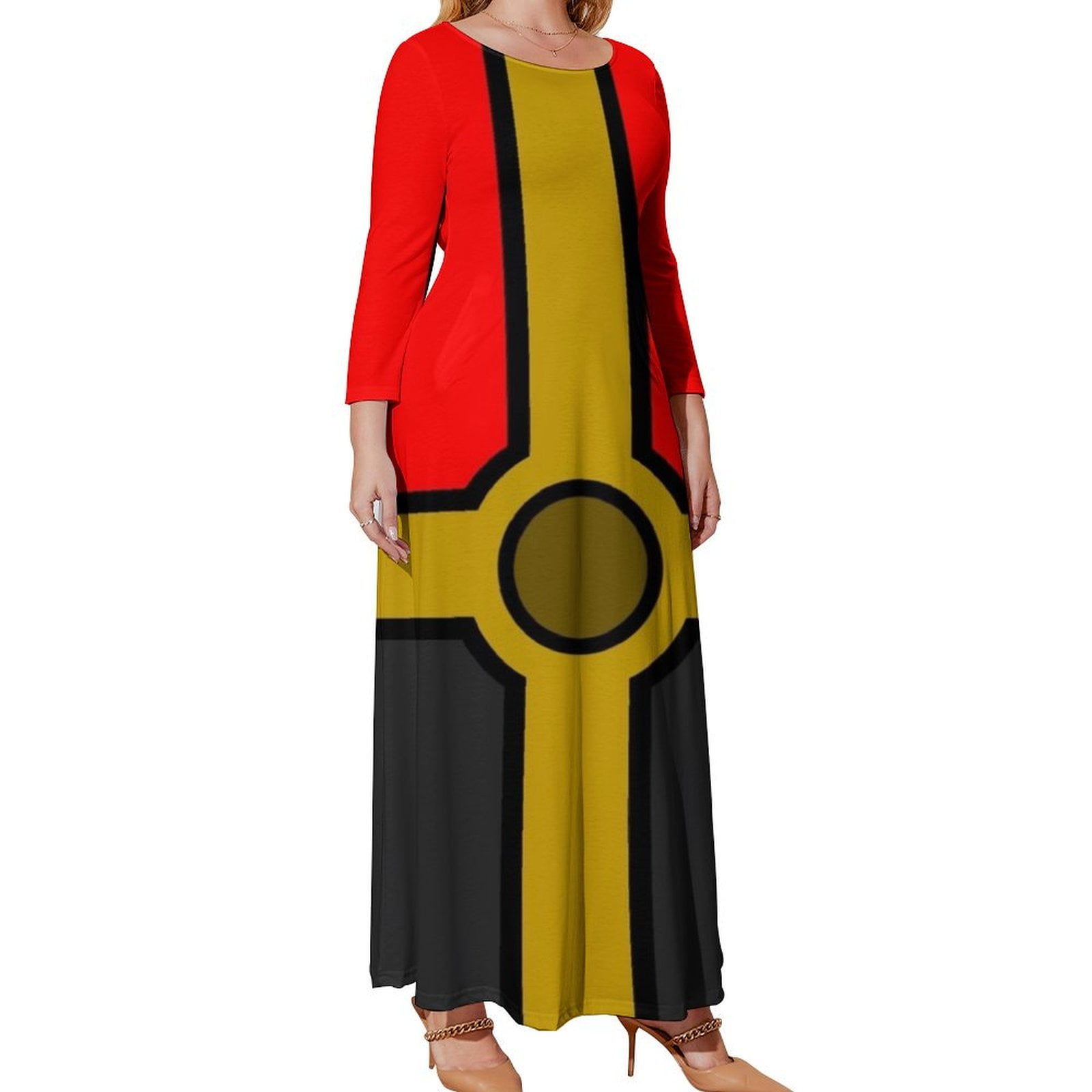 AoSth Robotnik Suit Long Sleeved Dress women's summer clothing Dress ...