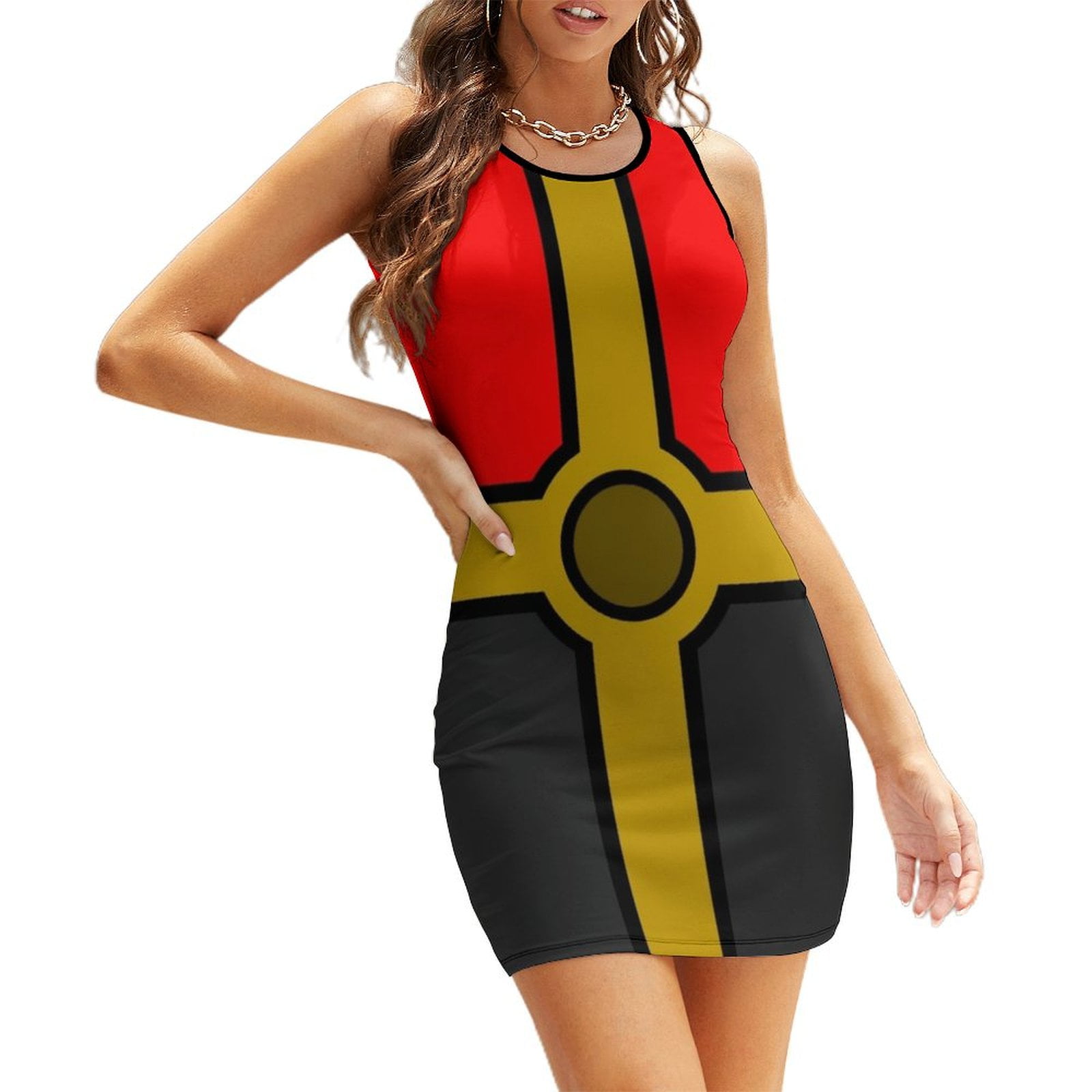 AoSth Robotnik Suit Sleeveless Dress dresses for woman 2024 women's clothing trend 2024 Woman ...