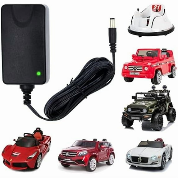 AoVoTo 12V 1A ETL Certified Battery Charger for Ride On Toys 10 Feet ...
