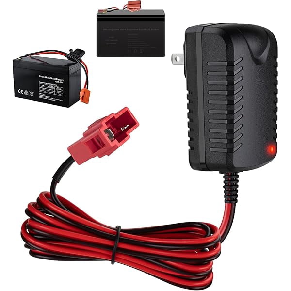 AoVoTo 12V Charger for Kids Ride On Toys 12V Kids Ride On Car Charger ...