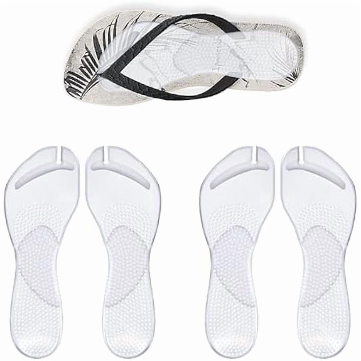 AoVoTo 2 Pairs Arch Support Cushion Insoles Gel Adhesive Anti-Slip Flip ...