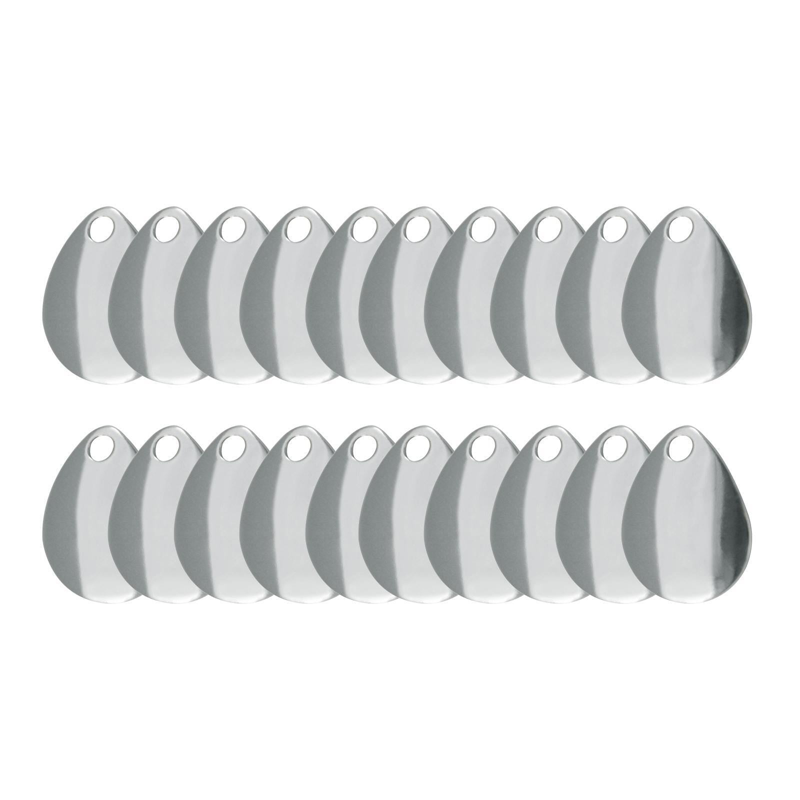 Aoanydony 20x Metal Smooth Finish Fishing Lure Making DIY Kit Silver B ...