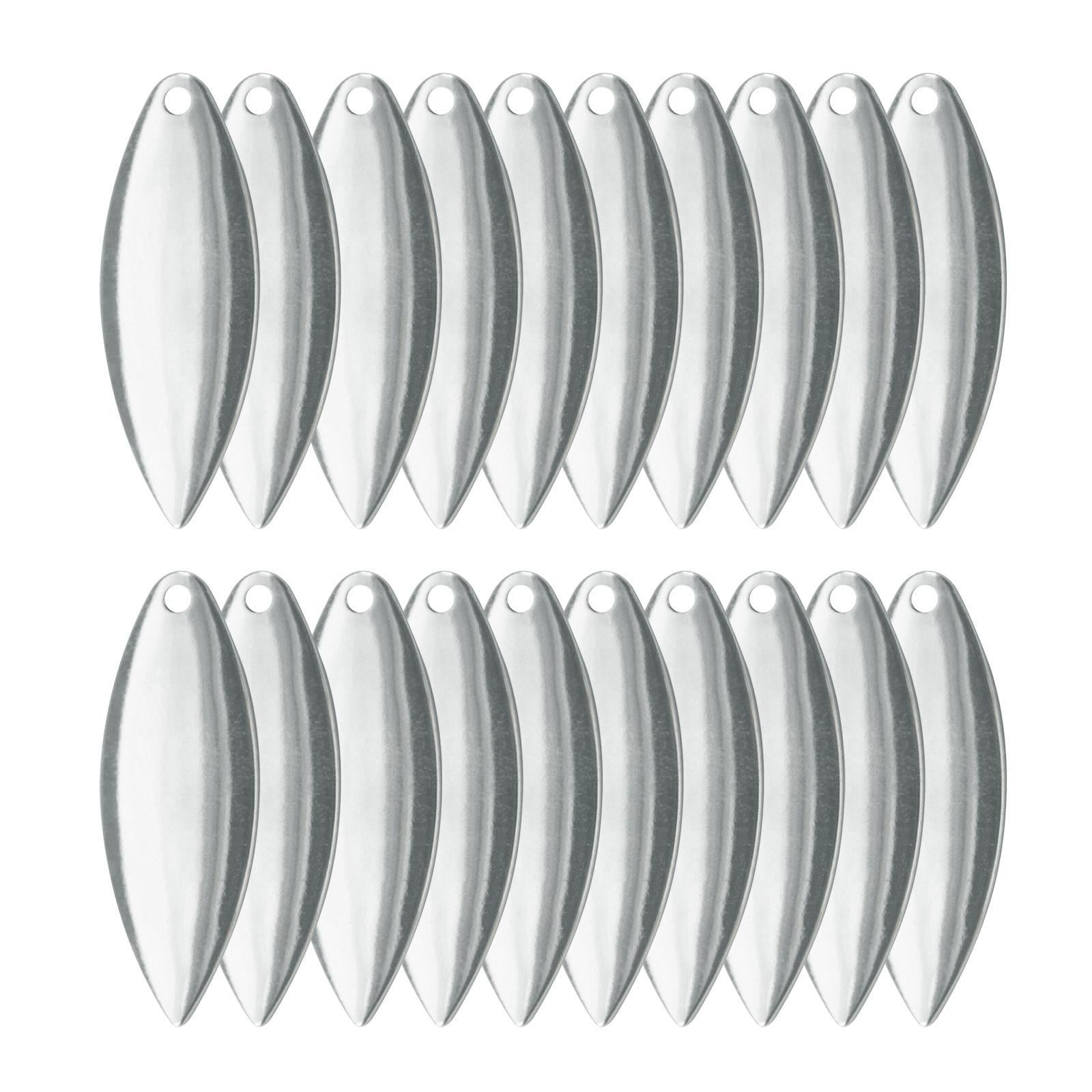 Aoanydony 20x Metal Smooth Finish Fishing Lure Making DIY Kit Silver D ...