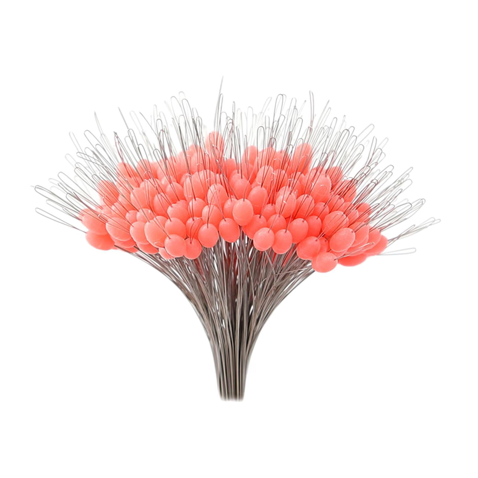 Aoanydony 300x Fishing Bobber Stoppers Silicone Space Bean Stopper Red ...