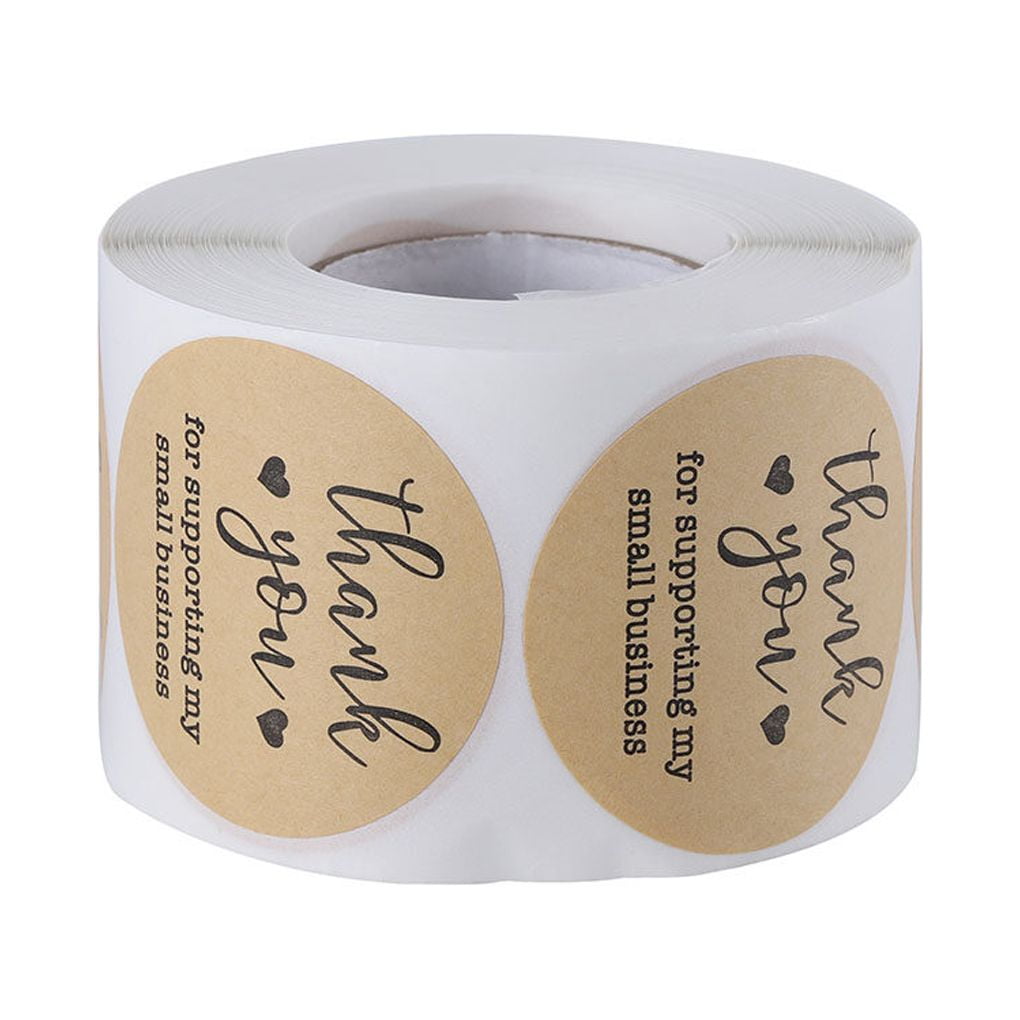Aoanydony 500 Pcs/Roll Stickers Thank You Birthday Wedding Gift ...