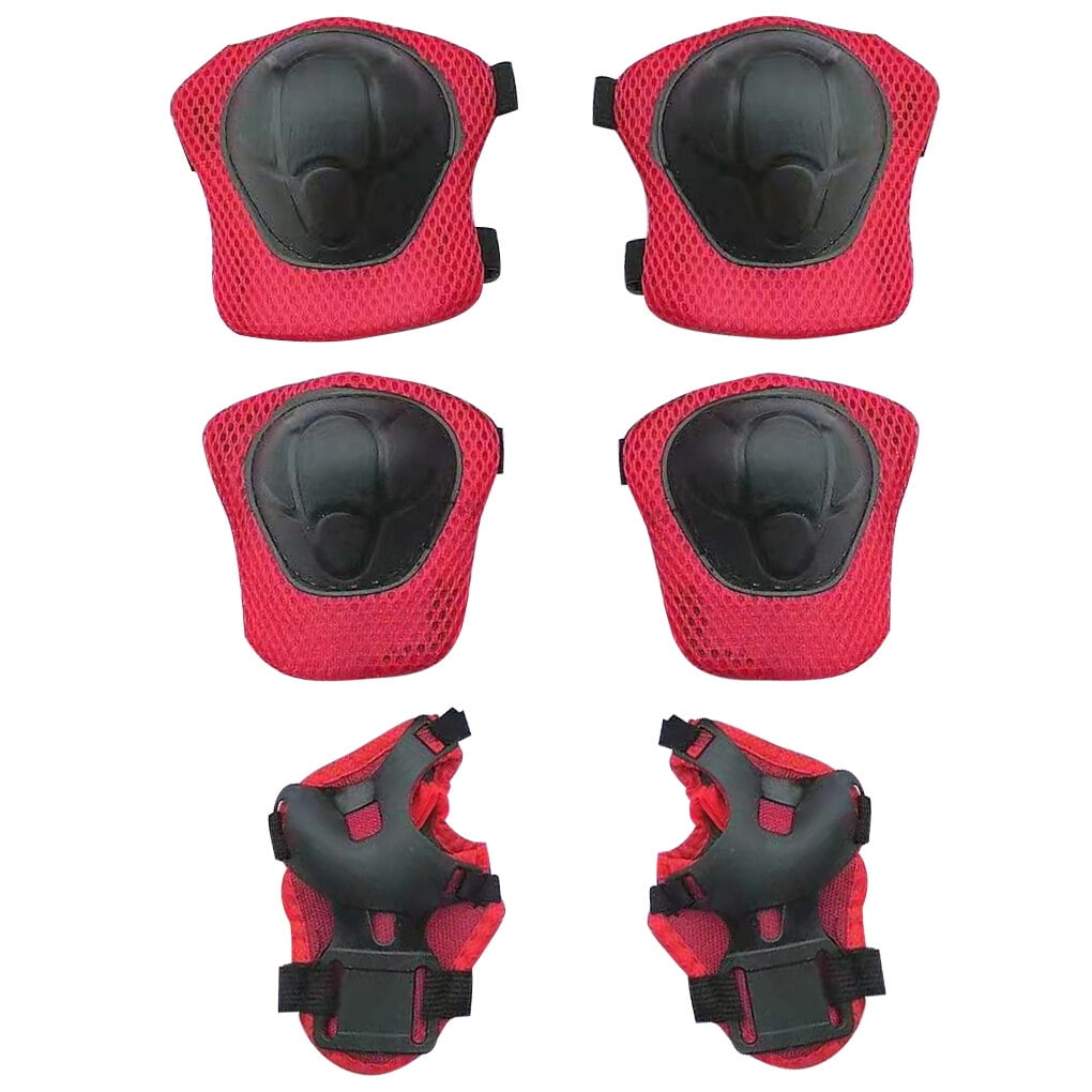 6 Pieces Children Bike Protective Gear Sets Kids Safety Knee Skateboard ...
